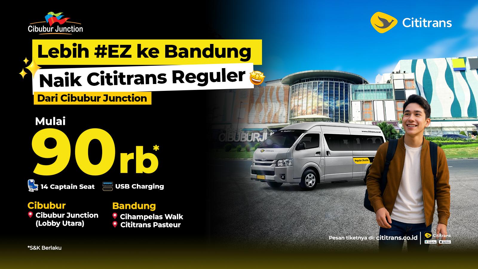 Cibubur ke Bandung Lebih #EZ Mulai 90rb! - Cititrans